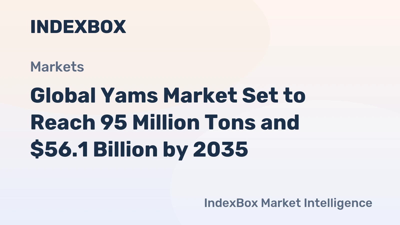 Global Yams Market Set to Reach 95 Million Tons and $56.1 Billion by 2035
