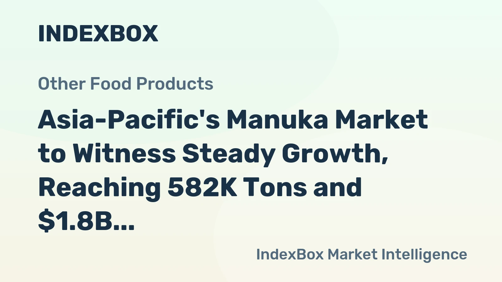 Asia-Pacific's Manuka Market to Witness Steady Growth, Reaching 582K Tons and $1.8B by 2035