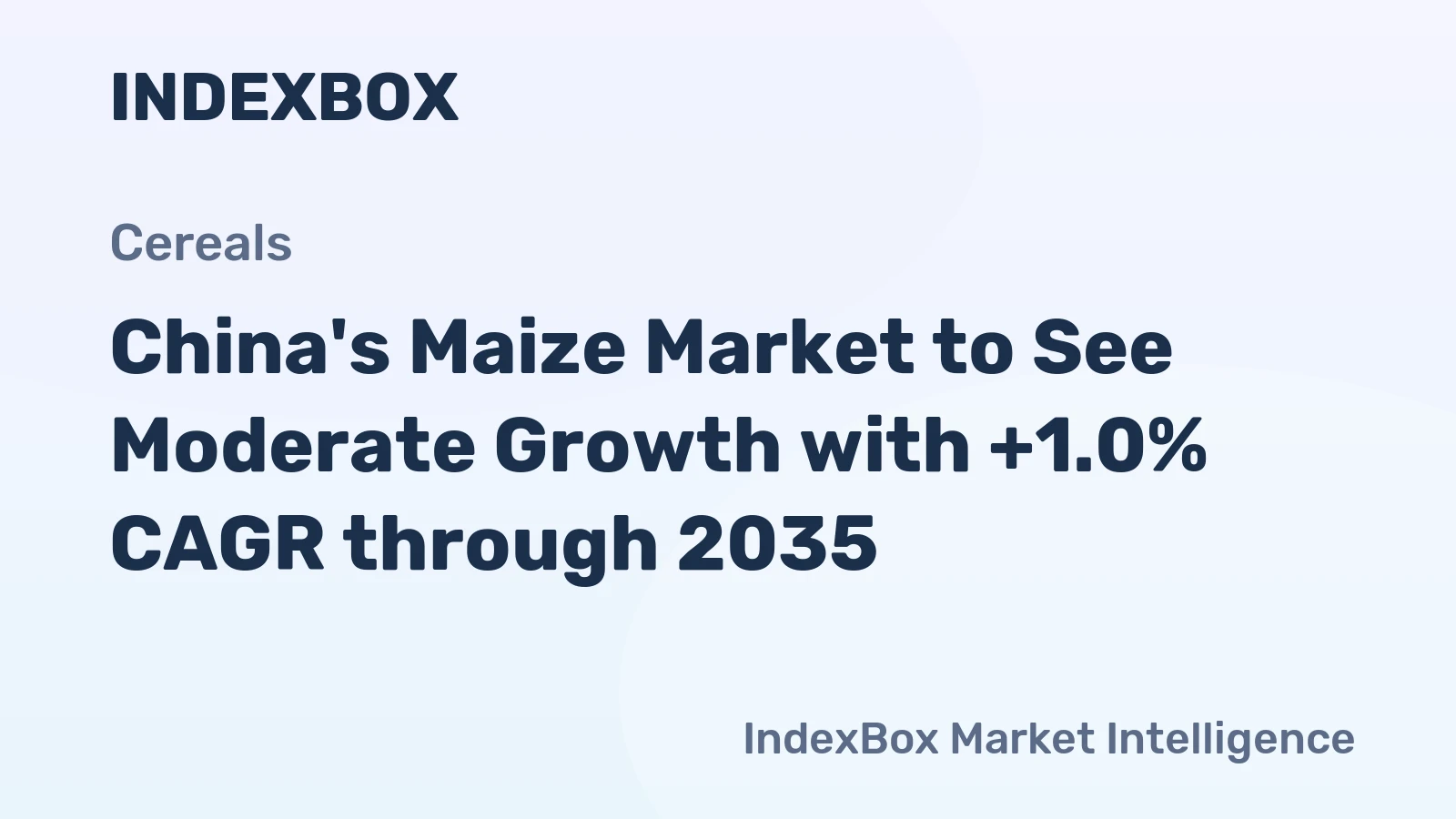 China's Maize Market to See Moderate Growth with +1.0% CAGR through 2035