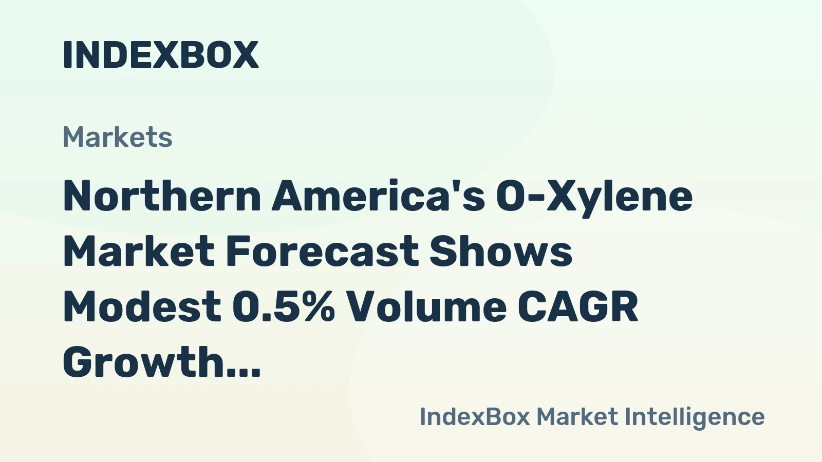 Northern America's O-Xylene Market Forecast Shows Modest 0.5% Volume CAGR Growth Through 2035