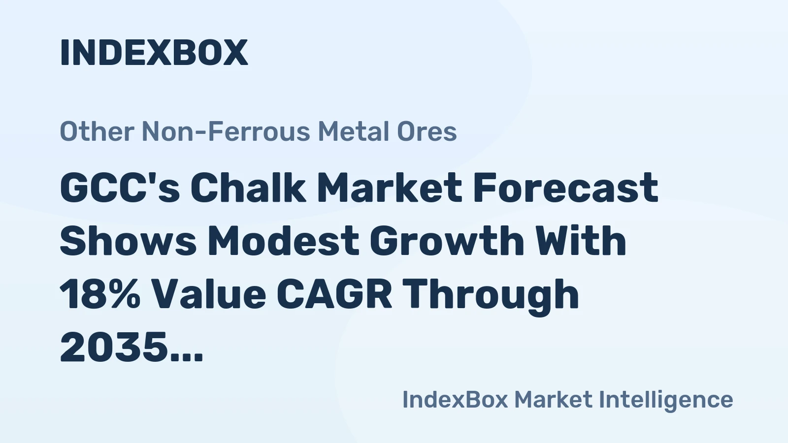 GCC's Chalk Market Forecast Shows Modest Growth With 18% Value CAGR Through 2035