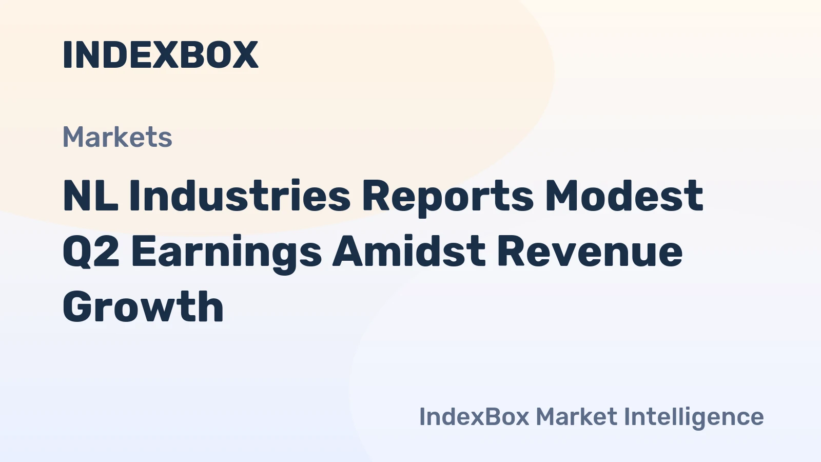 NL Industries Reports Modest Q2 Earnings Amidst Revenue Growth