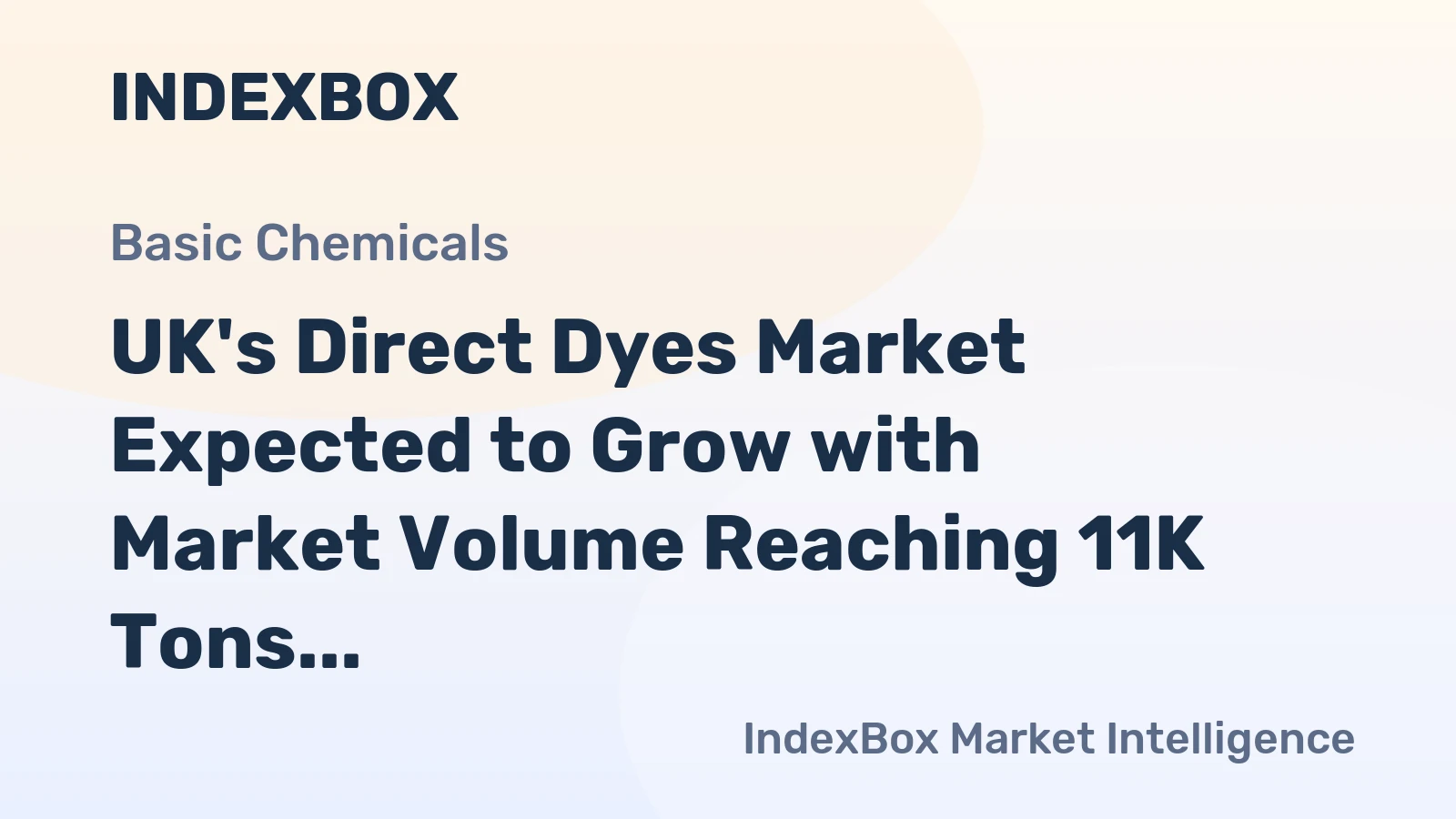 UK's Direct Dyes Market Expected to Grow with Market Volume Reaching 11K Tons and Market Value of $75M by 2035