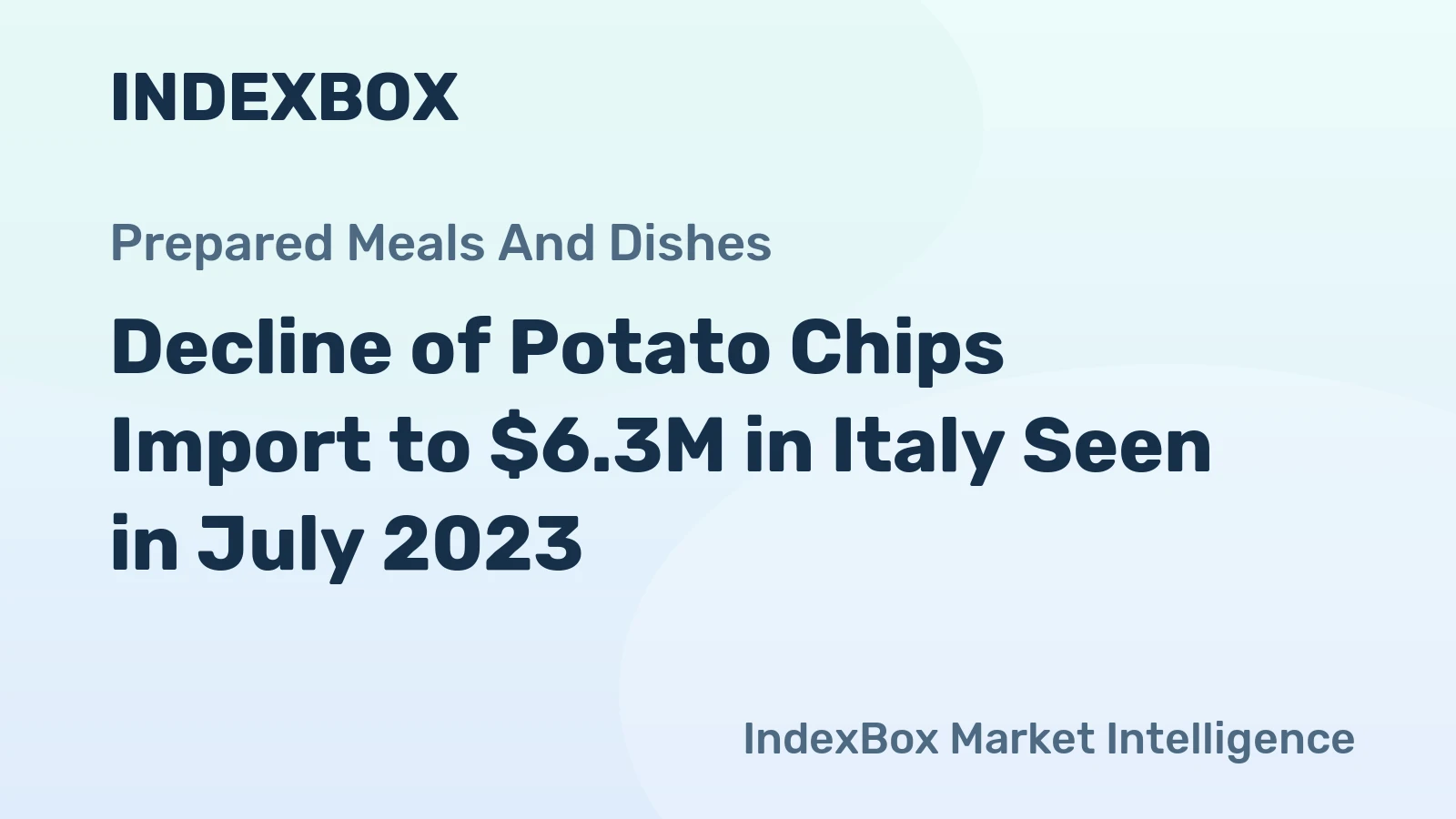 Decline of Potato Chips Import to $6.3M in Italy Seen in July 2023