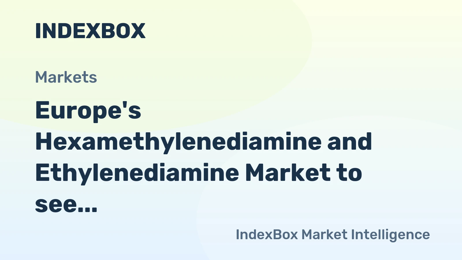 Europe's Hexamethylenediamine and Ethylenediamine Market to see slight growth with CAGR of +0.3% from 2024 to 2035