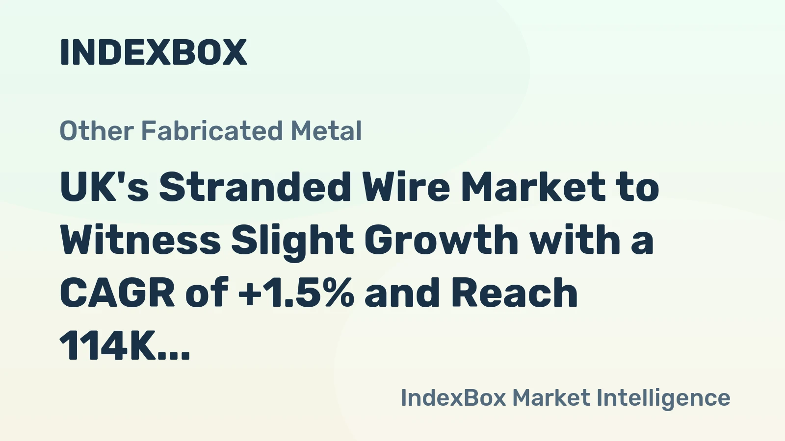 UK's Stranded Wire Market to Witness Slight Growth with a CAGR of +1.5% and Reach 114K Tons by 2035