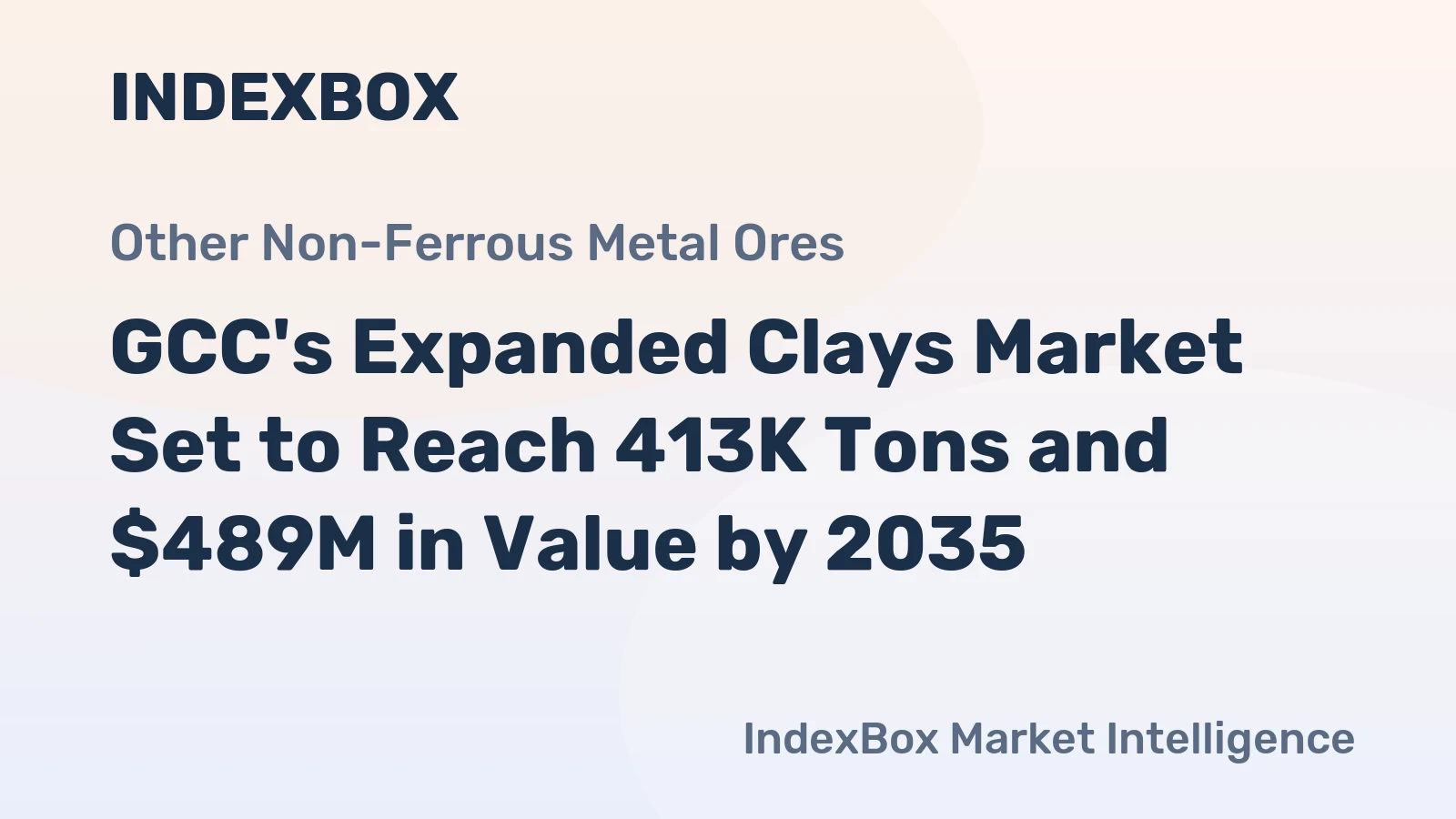 GCC's Expanded Clays Market Set to Reach 413K Tons and $489M in Value by 2035