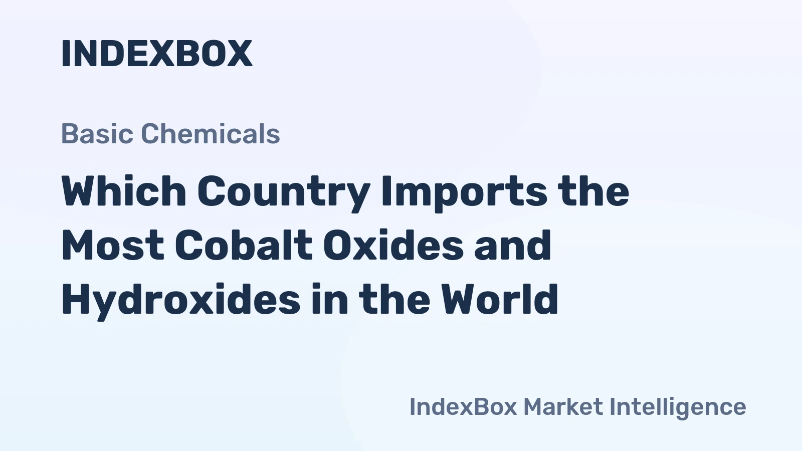 Which Country Imports the Most Cobalt Oxides and Hydroxides in the World?