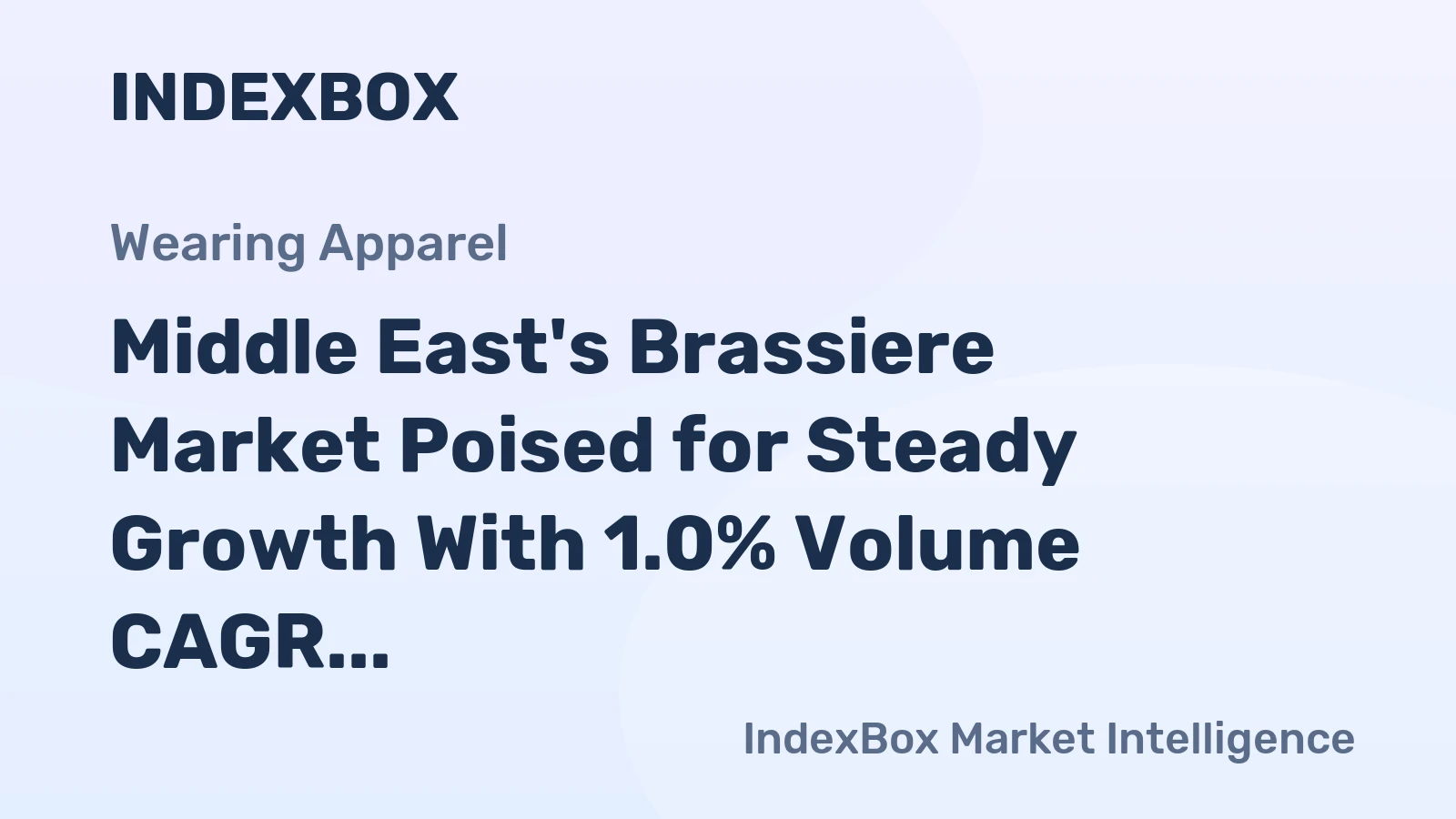 Middle East's Brassiere Market Poised for Steady Growth With 1.0% Volume CAGR Through 2035