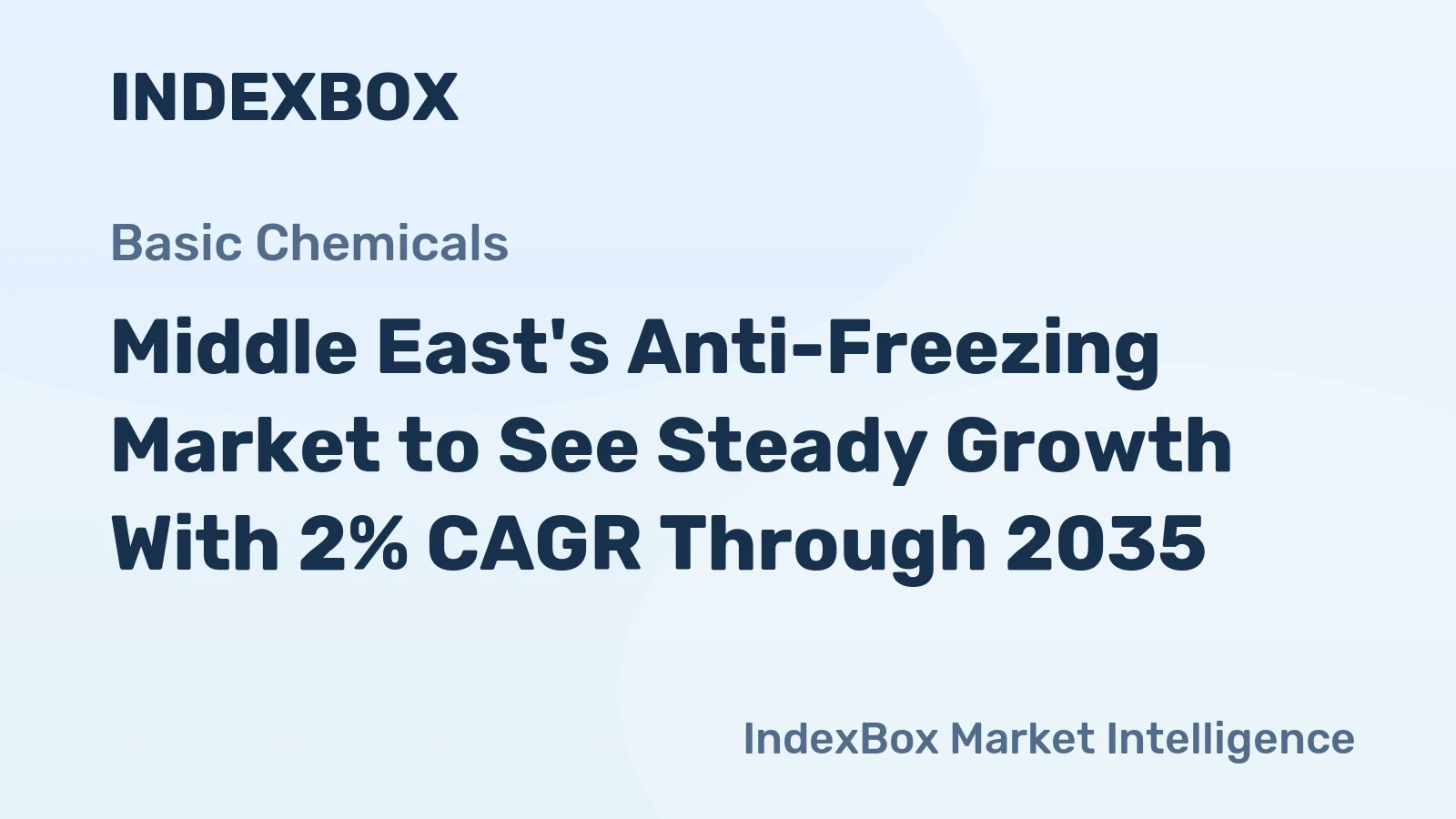 Middle East's Anti-Freezing Market to See Steady Growth With 2% CAGR Through 2035
