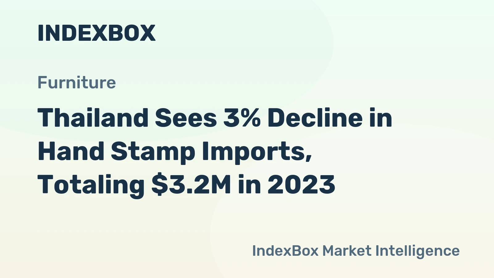 Thailand Sees 3% Decline in Hand Stamp Imports, Totaling $3.2M in 2023