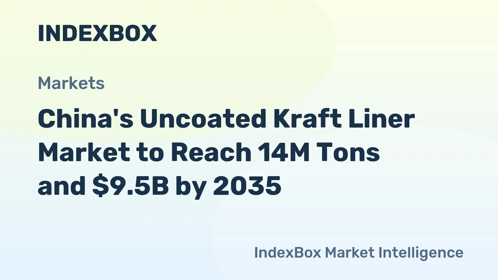 China's Uncoated Kraft Liner Market to Reach 14M Tons and $9.5B by 2035