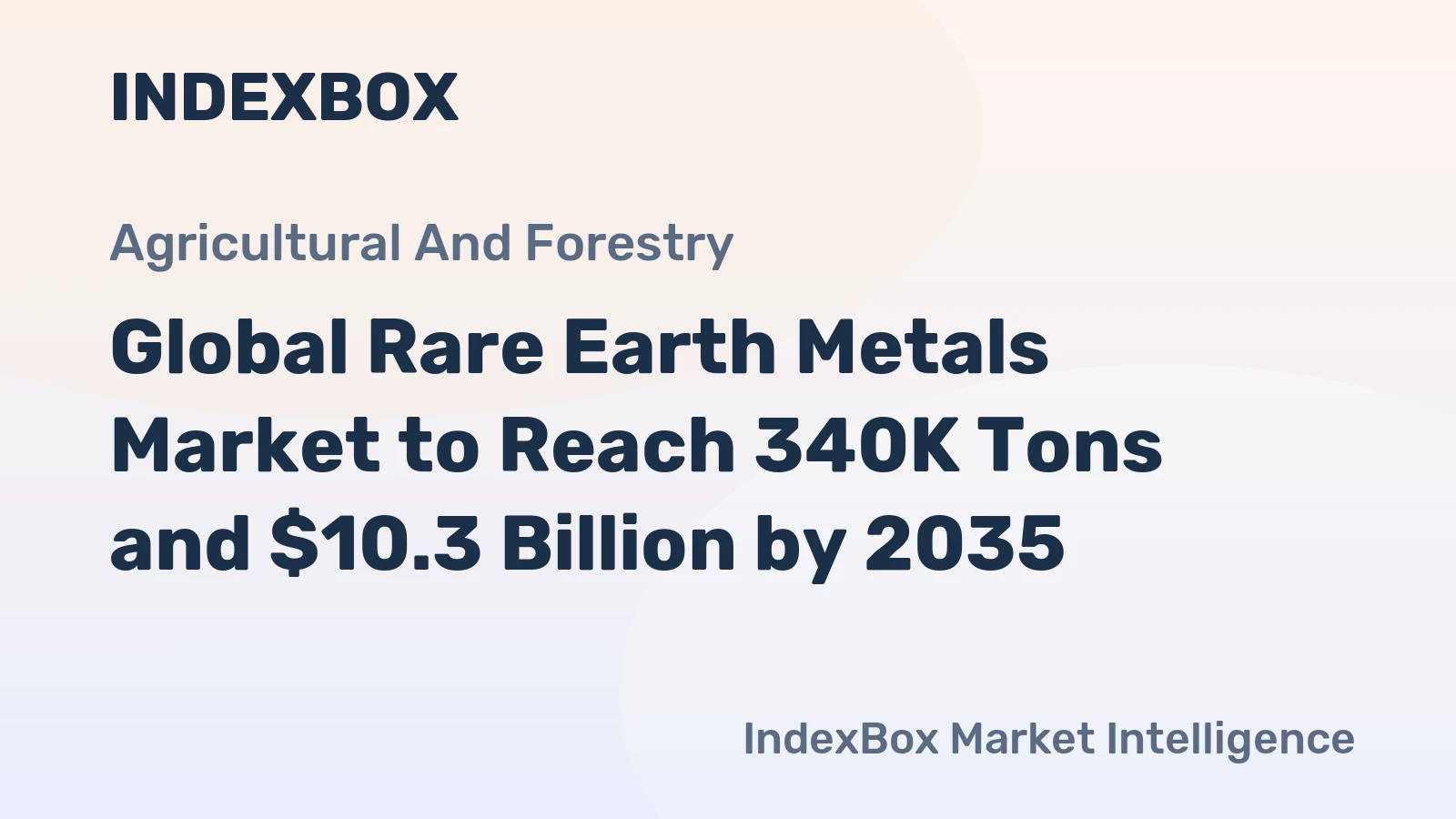 Global Rare Earth Metals Market to Reach 340K Tons and $10.3 Billion by 2035