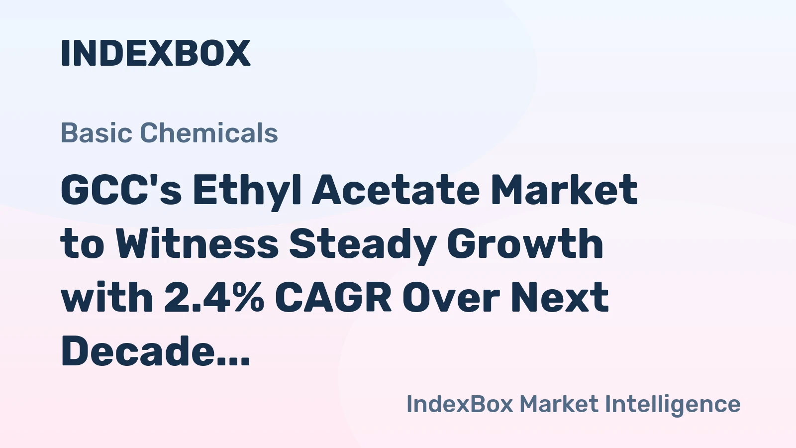 GCC's Ethyl Acetate Market to Witness Steady Growth with 2.4% CAGR Over Next Decade