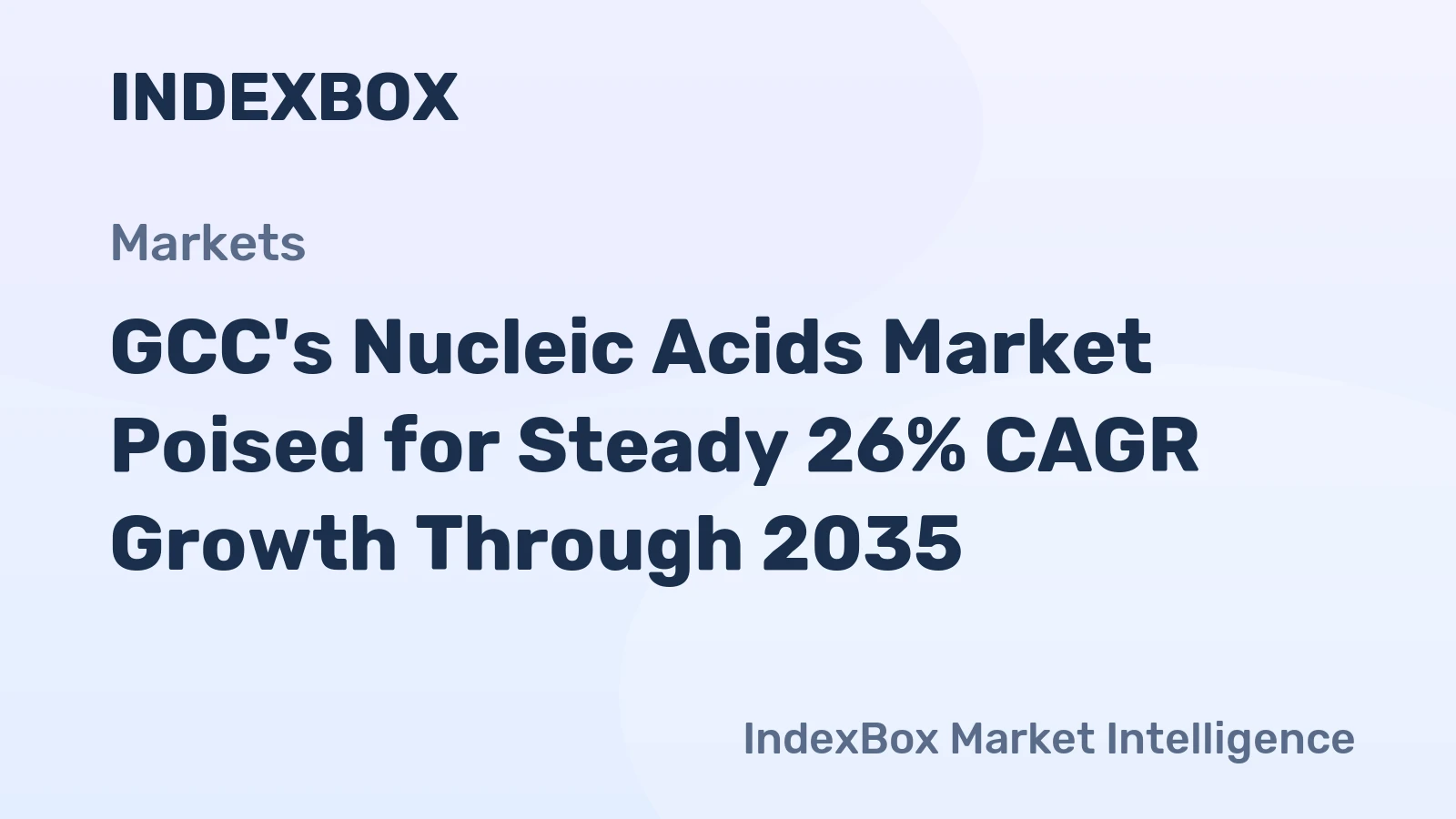 GCC's Nucleic Acids Market Poised for Steady 26% CAGR Growth Through 2035