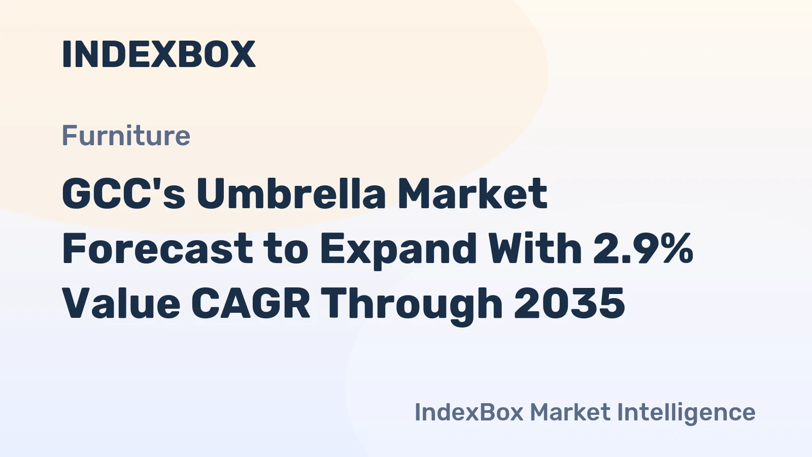 GCC's Umbrella Market Forecast to Expand With 2.9% Value CAGR Through 2035