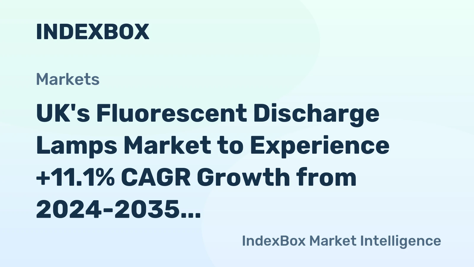UK's Fluorescent Discharge Lamps Market to Experience +11.1% CAGR Growth from 2024-2035