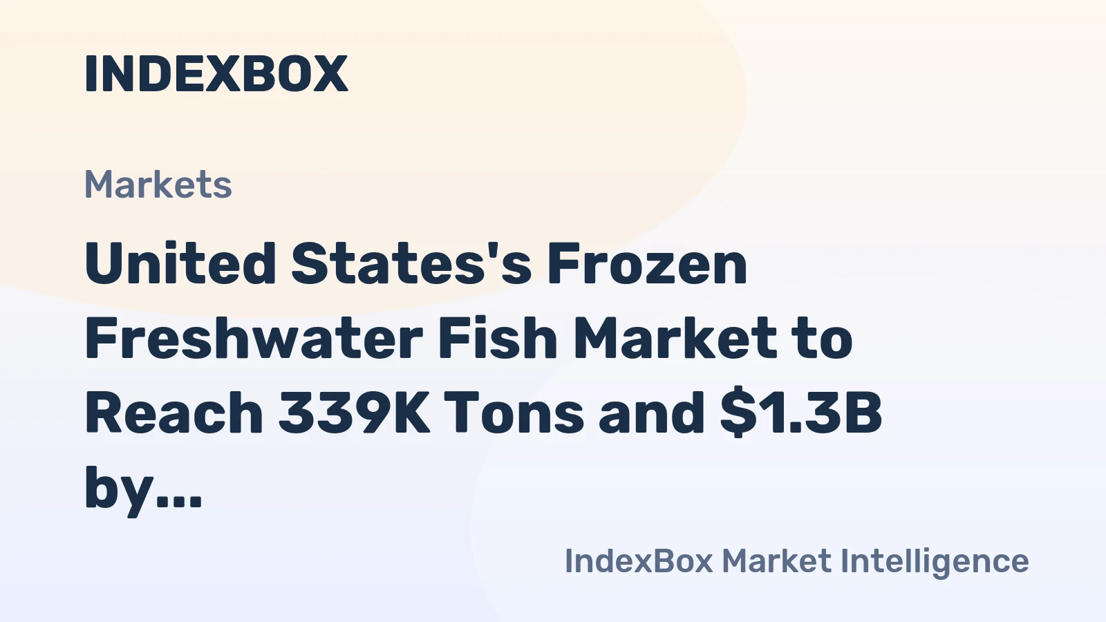 United States's Frozen Freshwater Fish Market to Reach 339K Tons and $1.3B by 2035