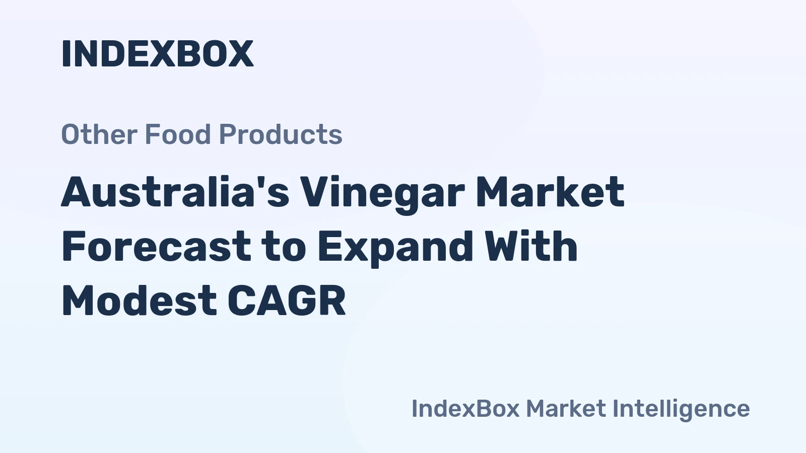 Australia's Vinegar Market Forecast to Expand With Modest CAGR