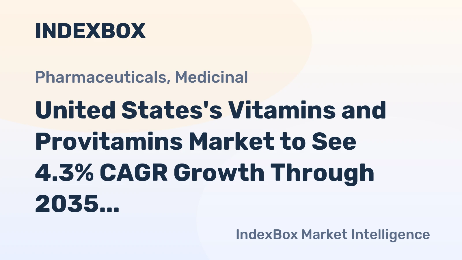 United States's Vitamins and Provitamins Market to See 4.3% CAGR Growth Through 2035
