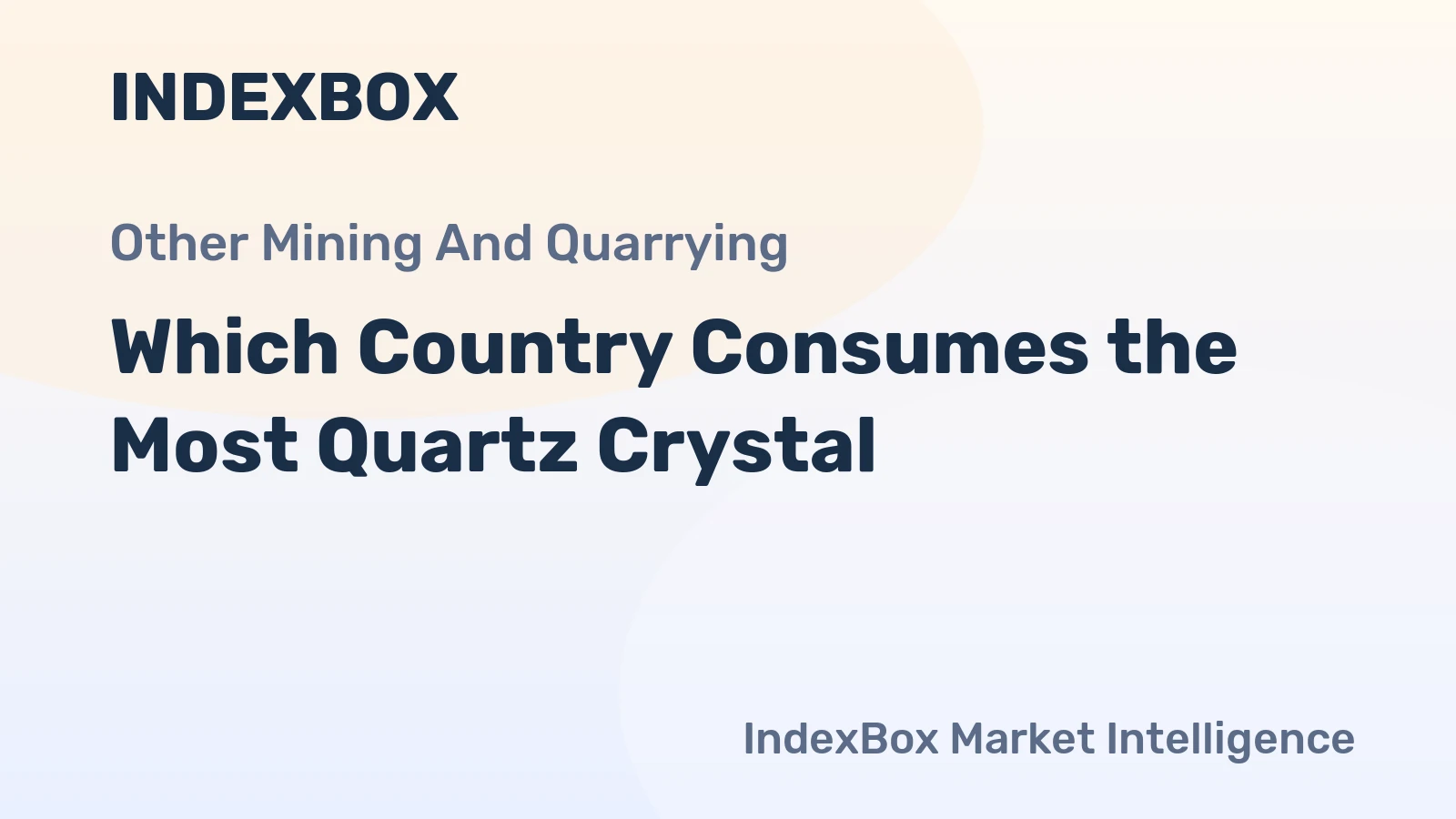 Which Country Consumes the Most Quartz Crystal?