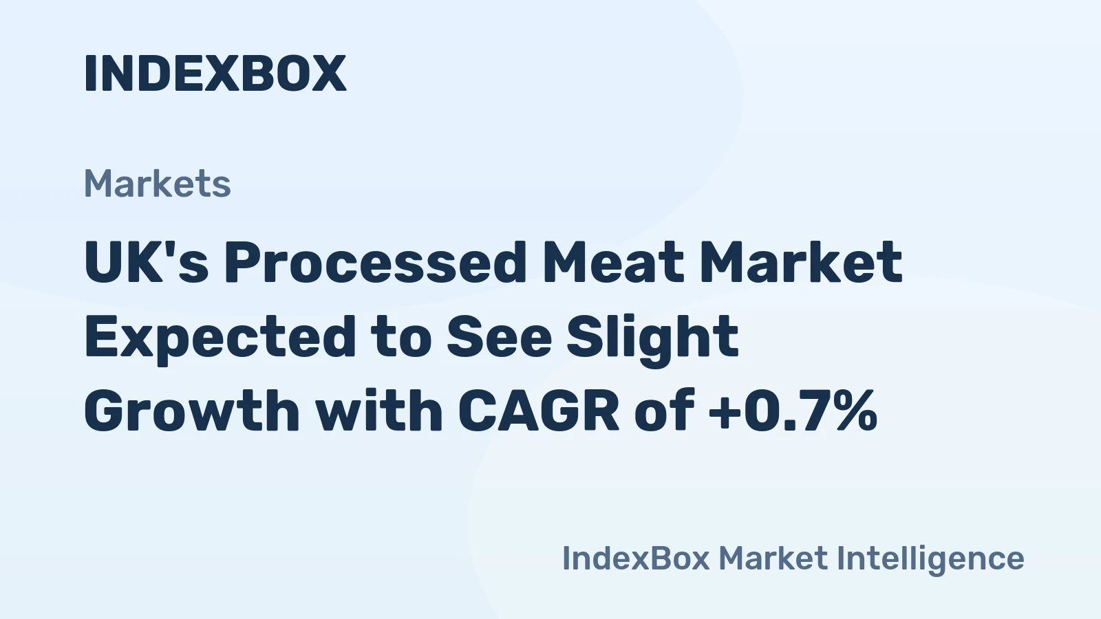 UK's Processed Meat Market Expected to See Slight Growth with CAGR of +0.7%