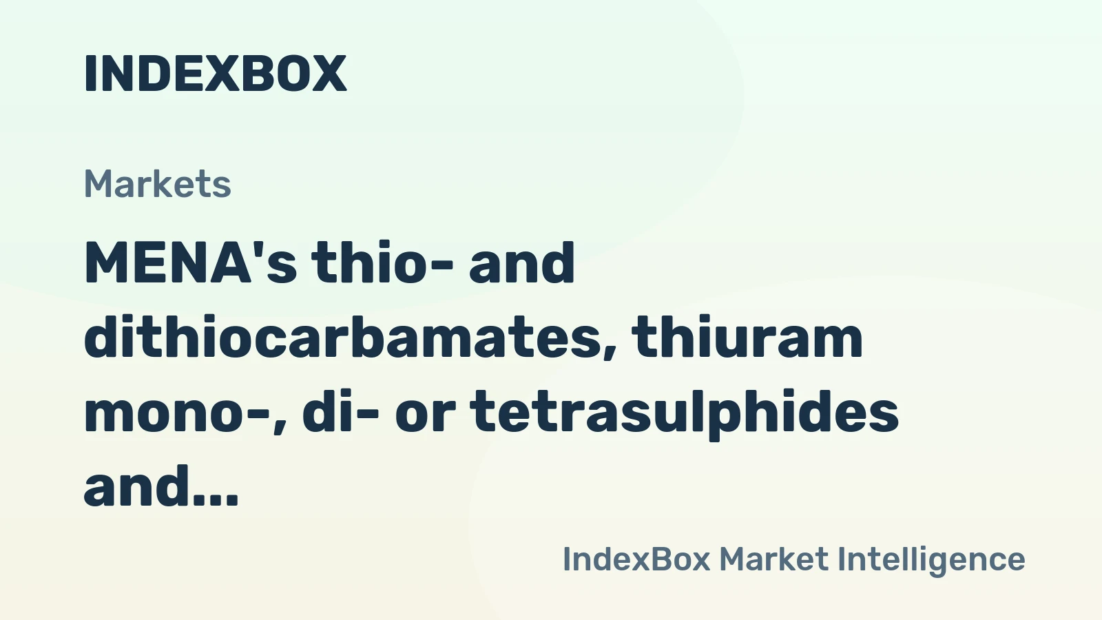 MENA's thio- and dithiocarbamates, thiuram mono-, di- or tetrasulphides and methionine market volume to reach 219K tons by 2035, with value projected to hit $685M, continuing an upward trend.