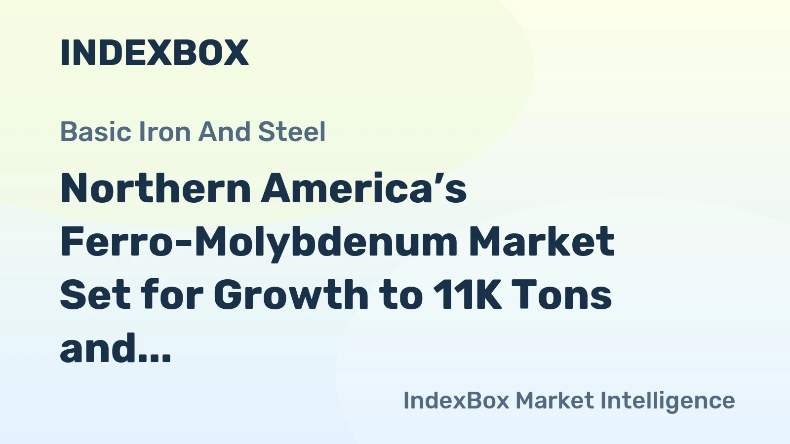 Northern America’s Ferro-Molybdenum Market Set for Growth to 11K Tons and $327M