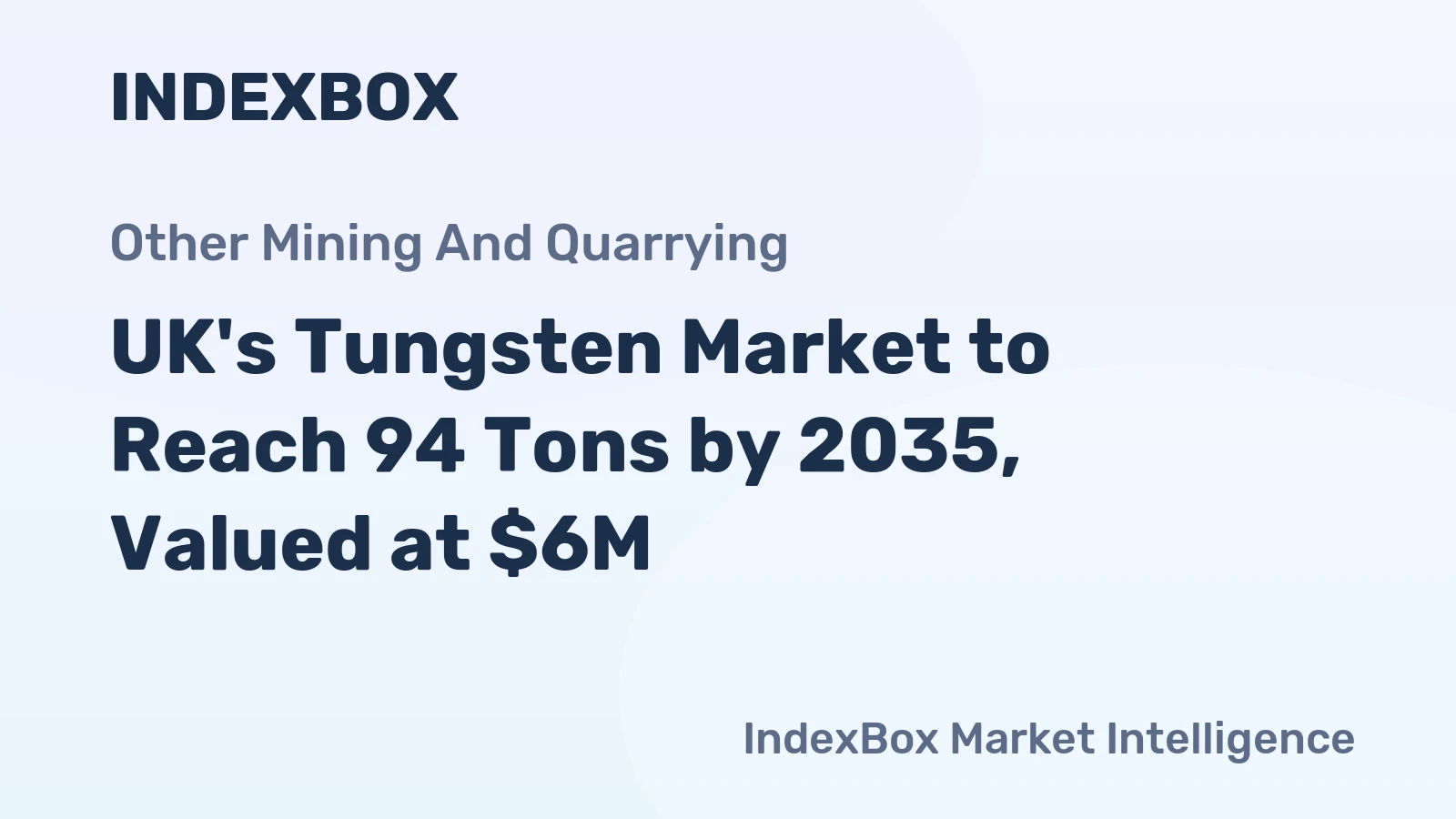 UK's Tungsten Market to Reach 94 Tons by 2035, Valued at $6M