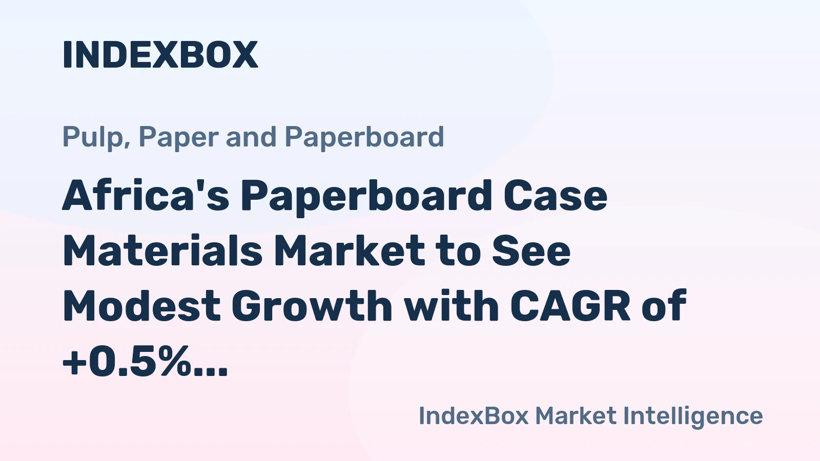 Africa's Paperboard Case Materials Market to See Modest Growth with CAGR of +0.5% from 2024-2035, Reaching $1.9B by End of Period