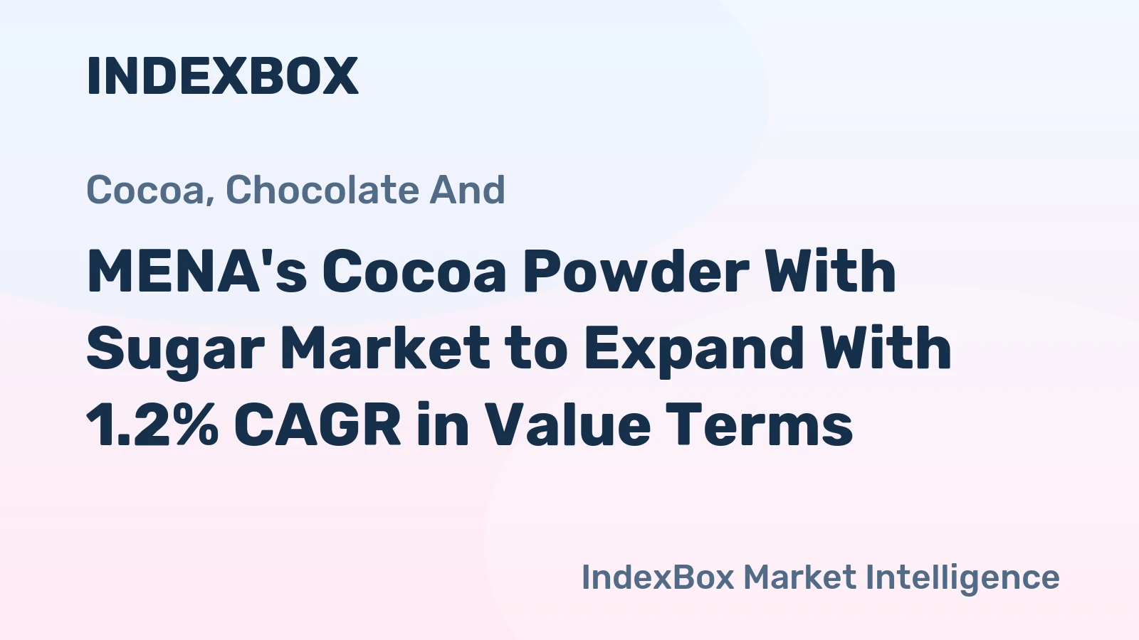 MENA's Cocoa Powder With Sugar Market to Expand With 1.2% CAGR in Value Terms