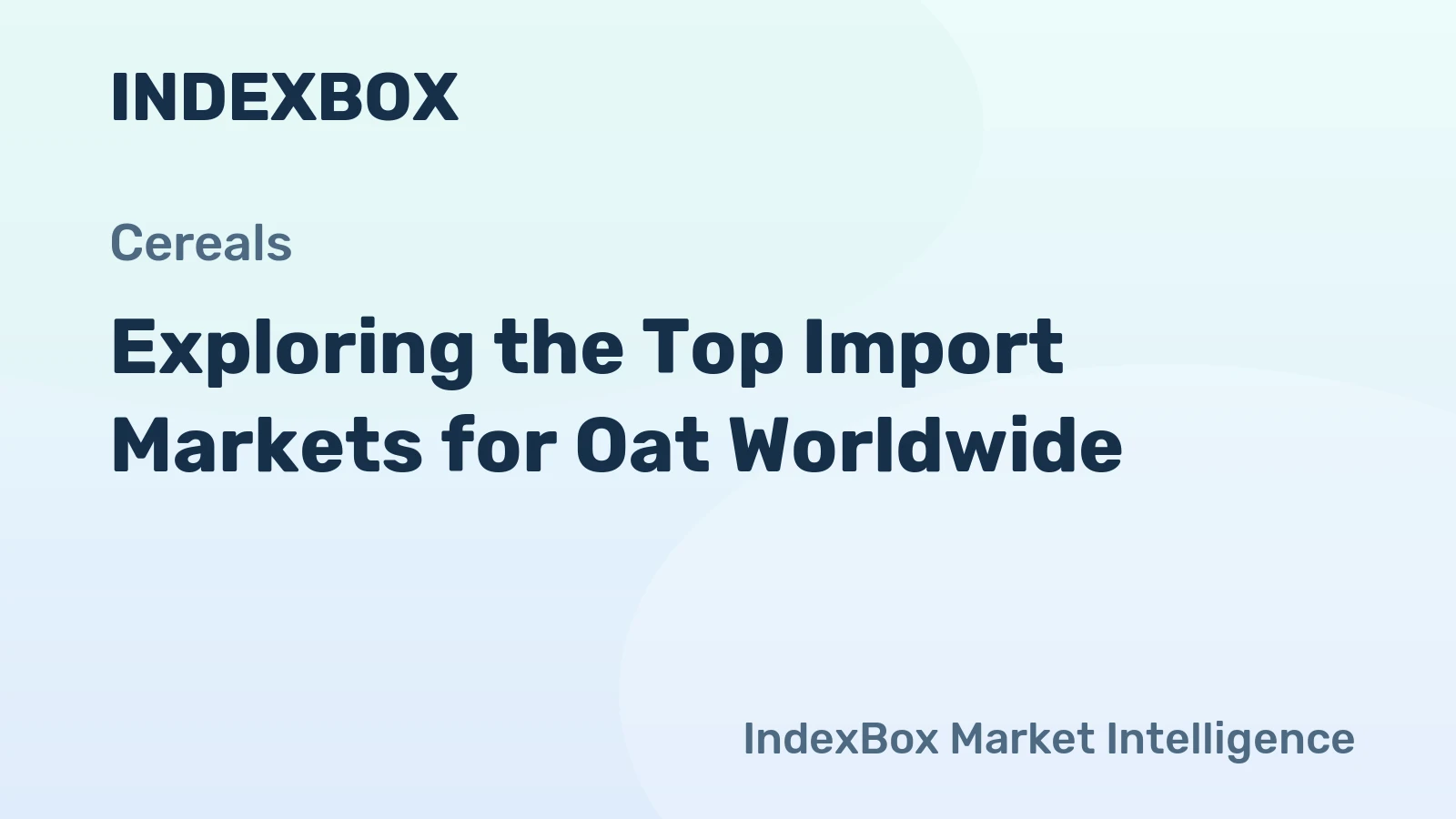 Exploring the Top Import Markets for Oat Worldwide