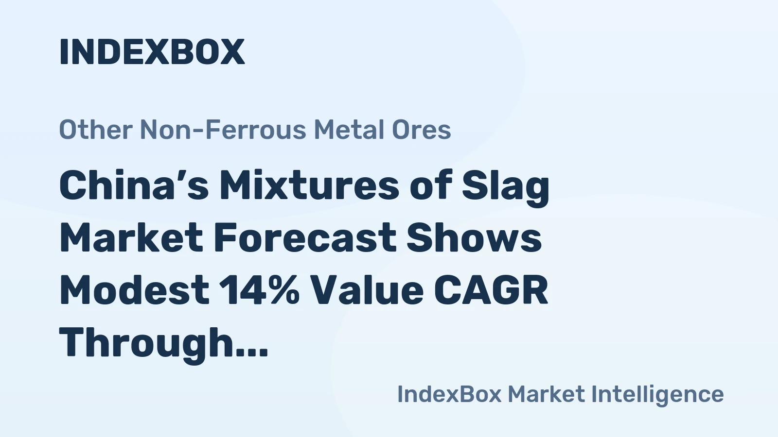 China’s Mixtures of Slag Market Forecast Shows Modest 14% Value CAGR Through 2035