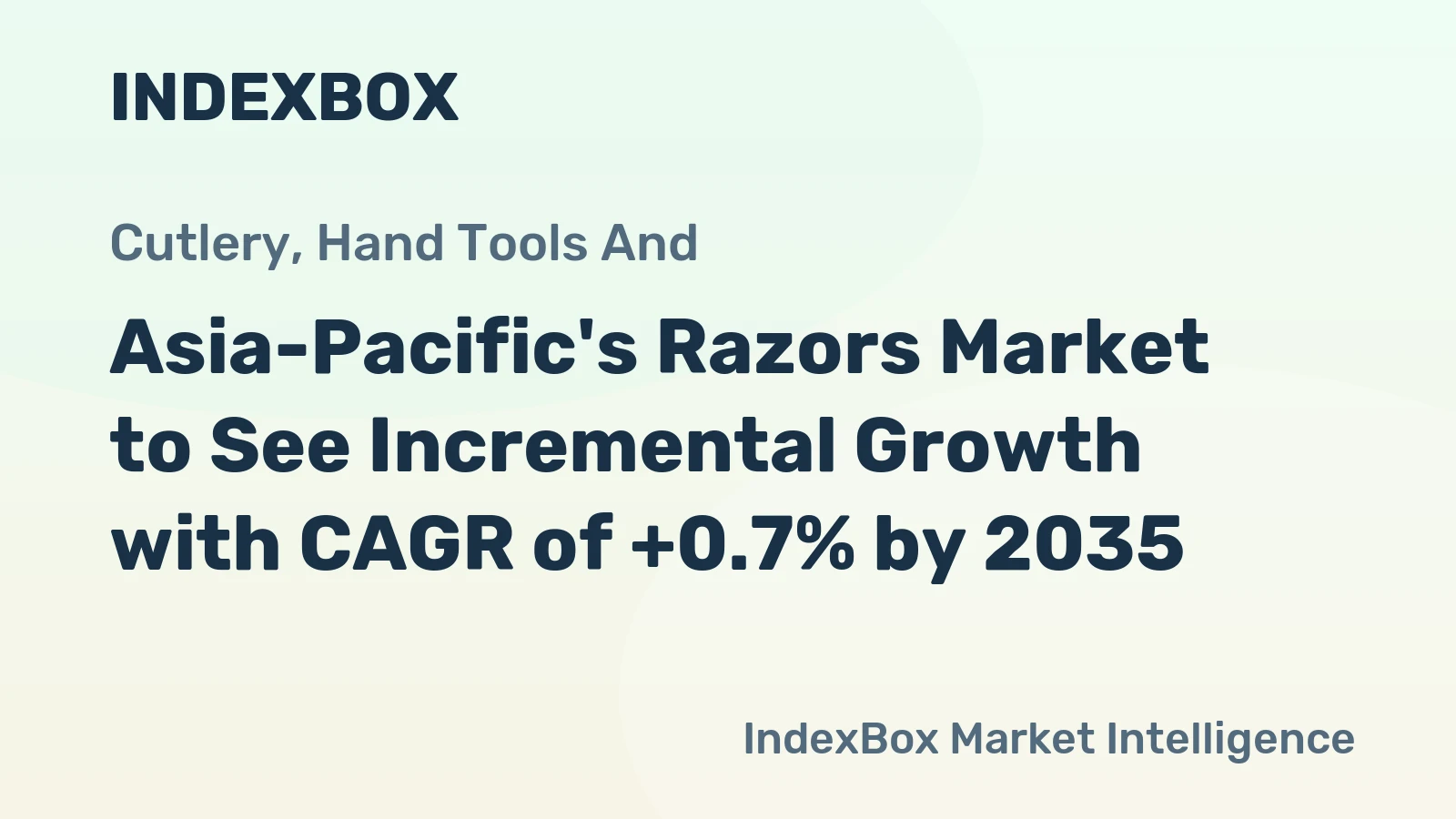 Asia-Pacific's Razors Market to See Incremental Growth with CAGR of +0.7% by 2035