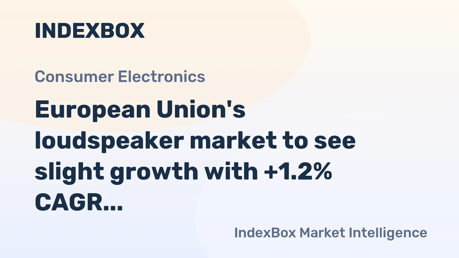 European Union's loudspeaker market to see slight growth with +1.2% CAGR from 2024 to 2035