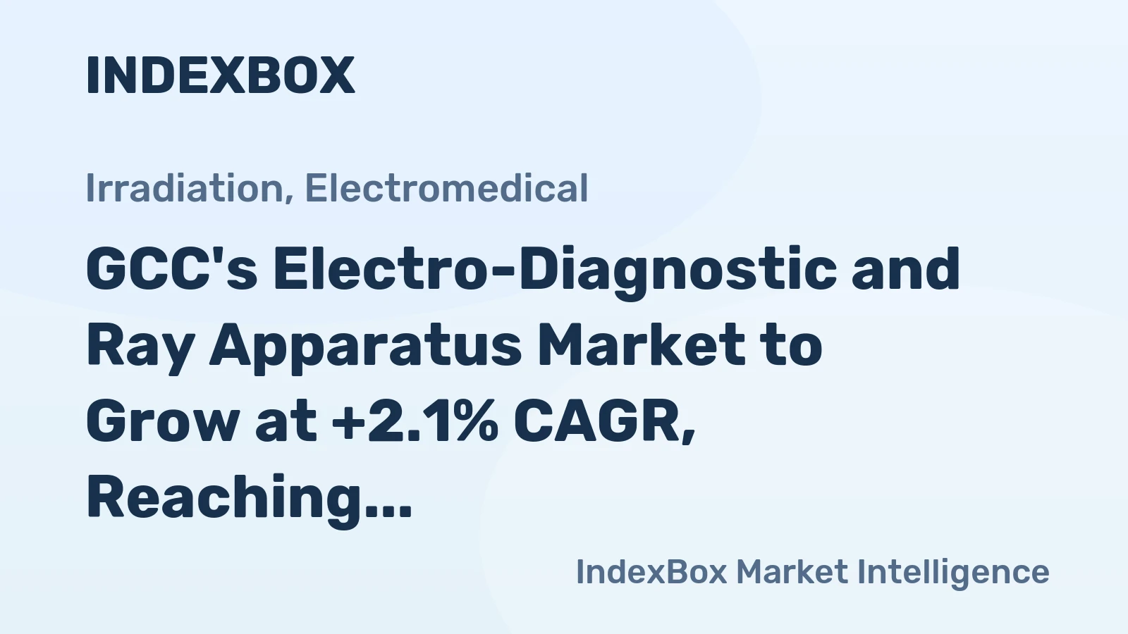 GCC's Electro-Diagnostic and Ray Apparatus Market to Grow at +2.1% CAGR, Reaching 61M Units by 2035