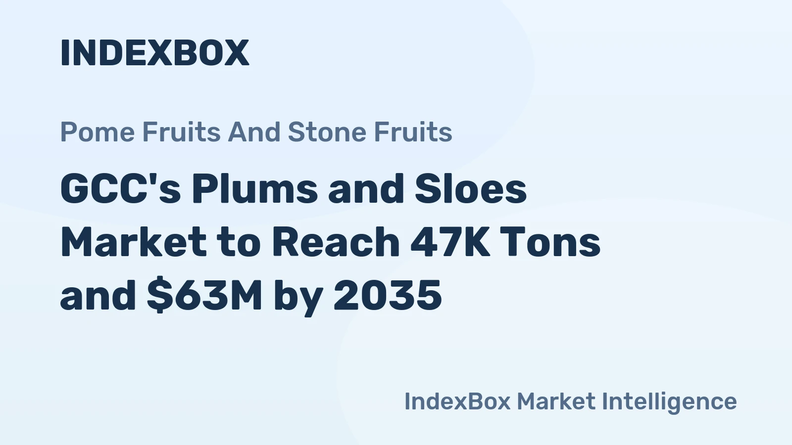 GCC's Plums and Sloes Market to Reach 47K Tons and $63M by 2035