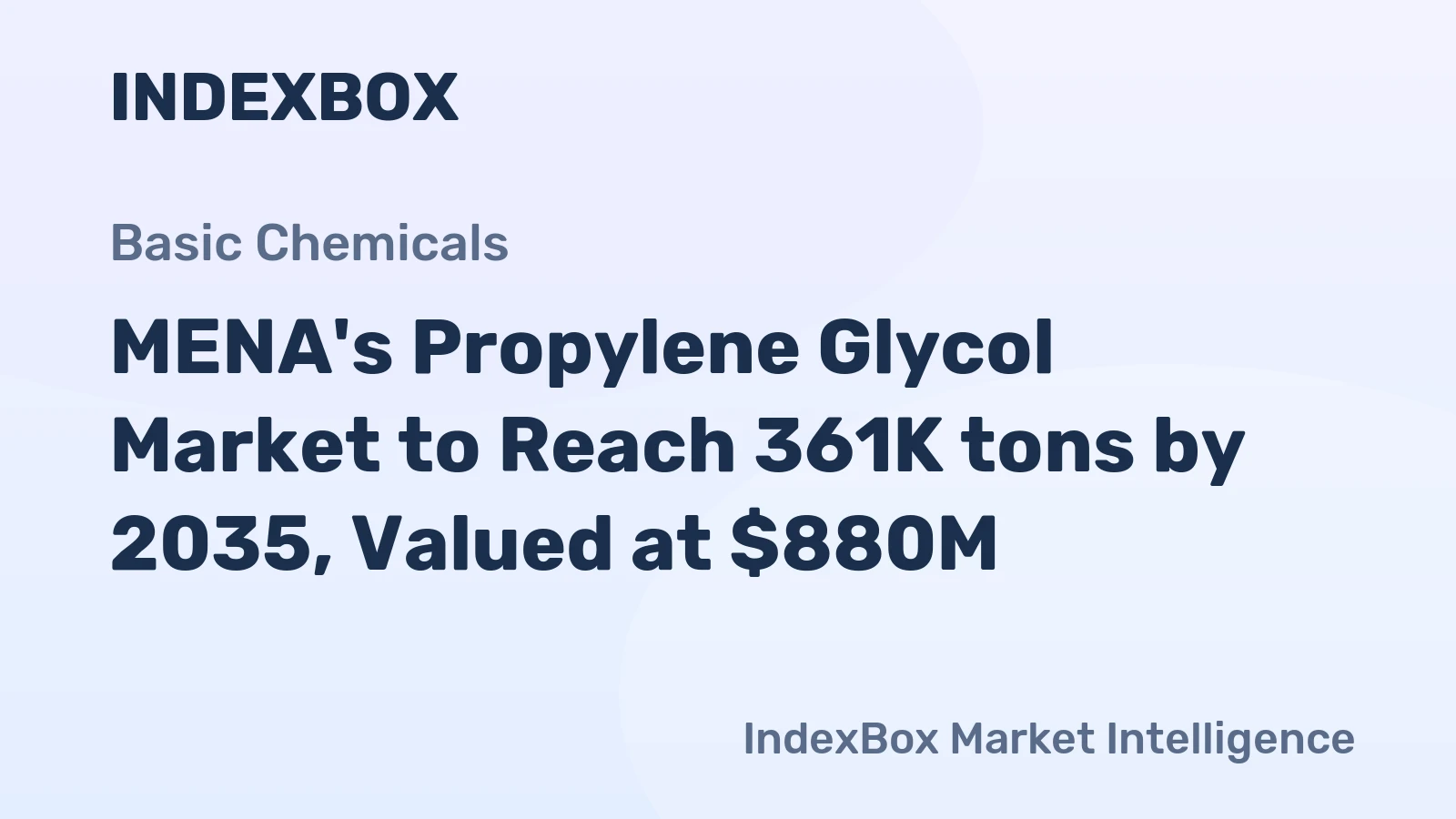 MENA's Propylene Glycol Market to Reach 361K tons by 2035, Valued at $880M