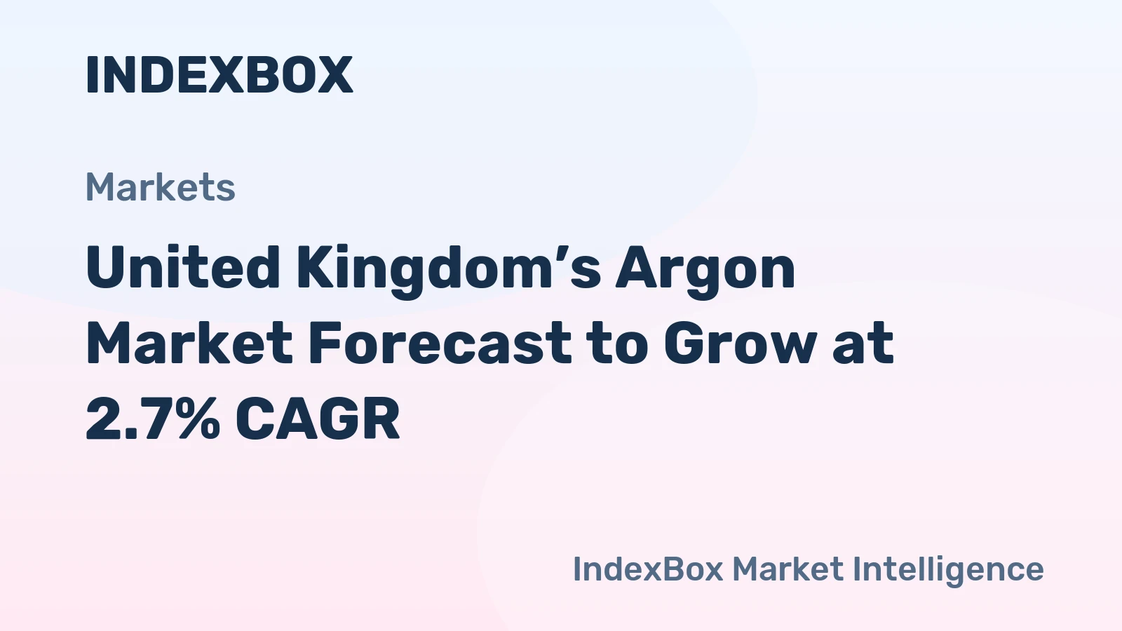 United Kingdom’s Argon Market Forecast to Grow at 2.7% CAGR