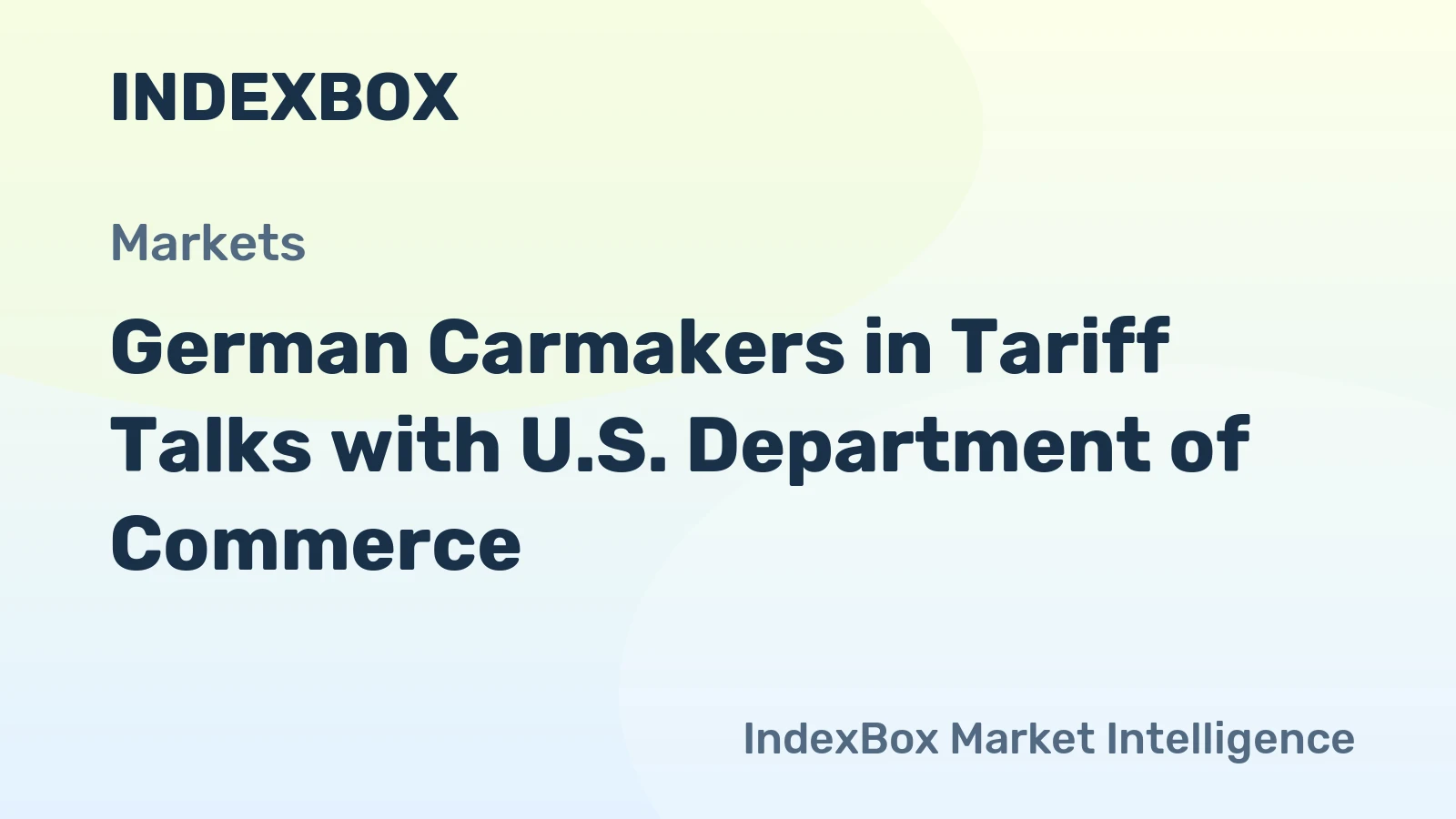 German Carmakers in Tariff Talks with U.S. Department of Commerce