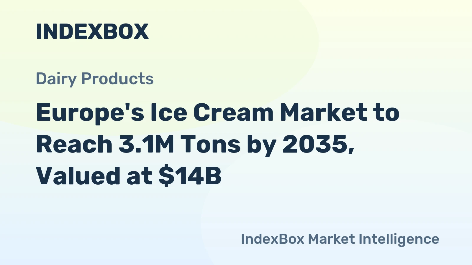 Europe's Ice Cream Market to Reach 3.1M Tons by 2035, Valued at $14B