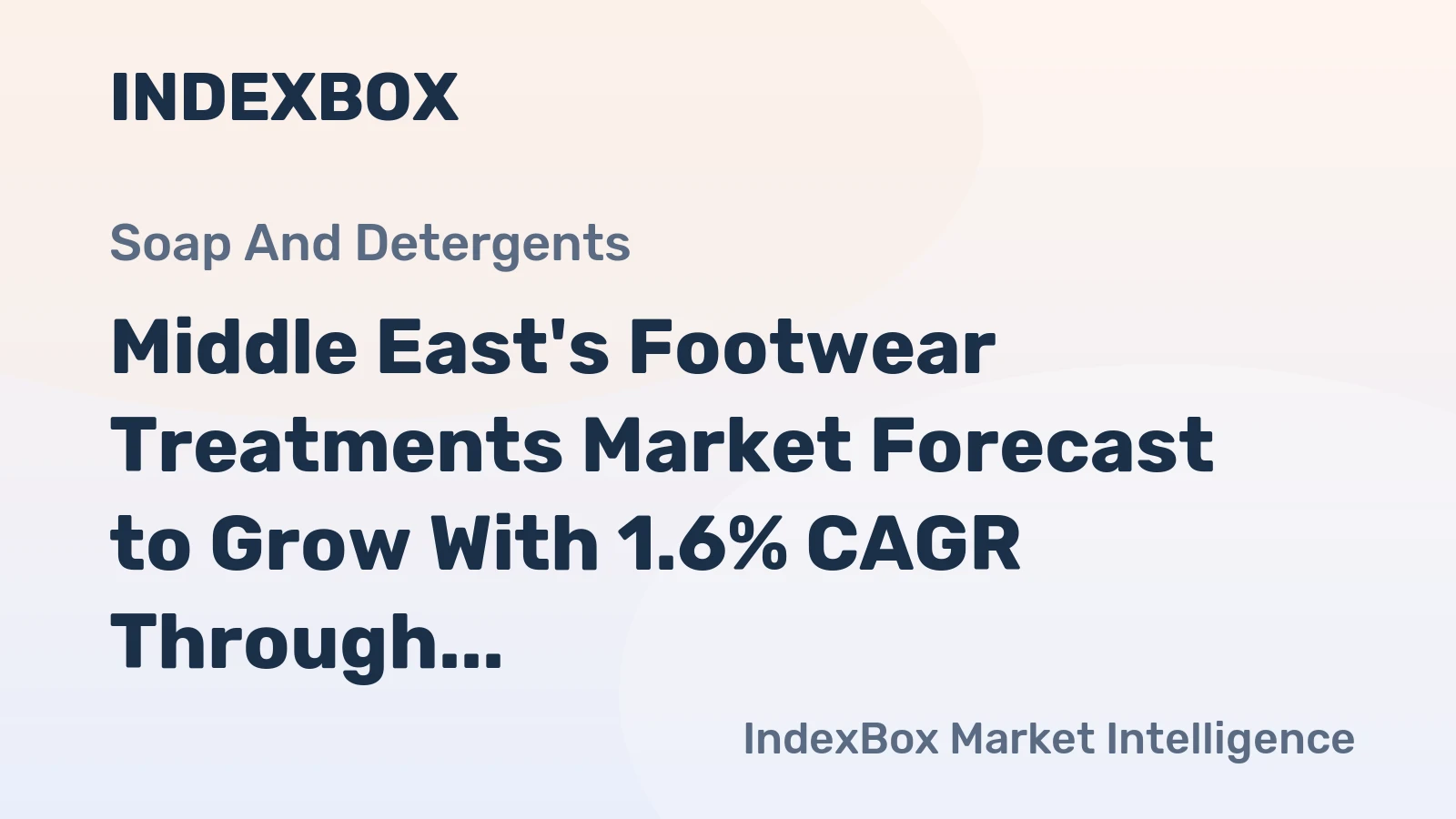 Middle East's Footwear Treatments Market Forecast to Grow With 1.6% CAGR Through 2035
