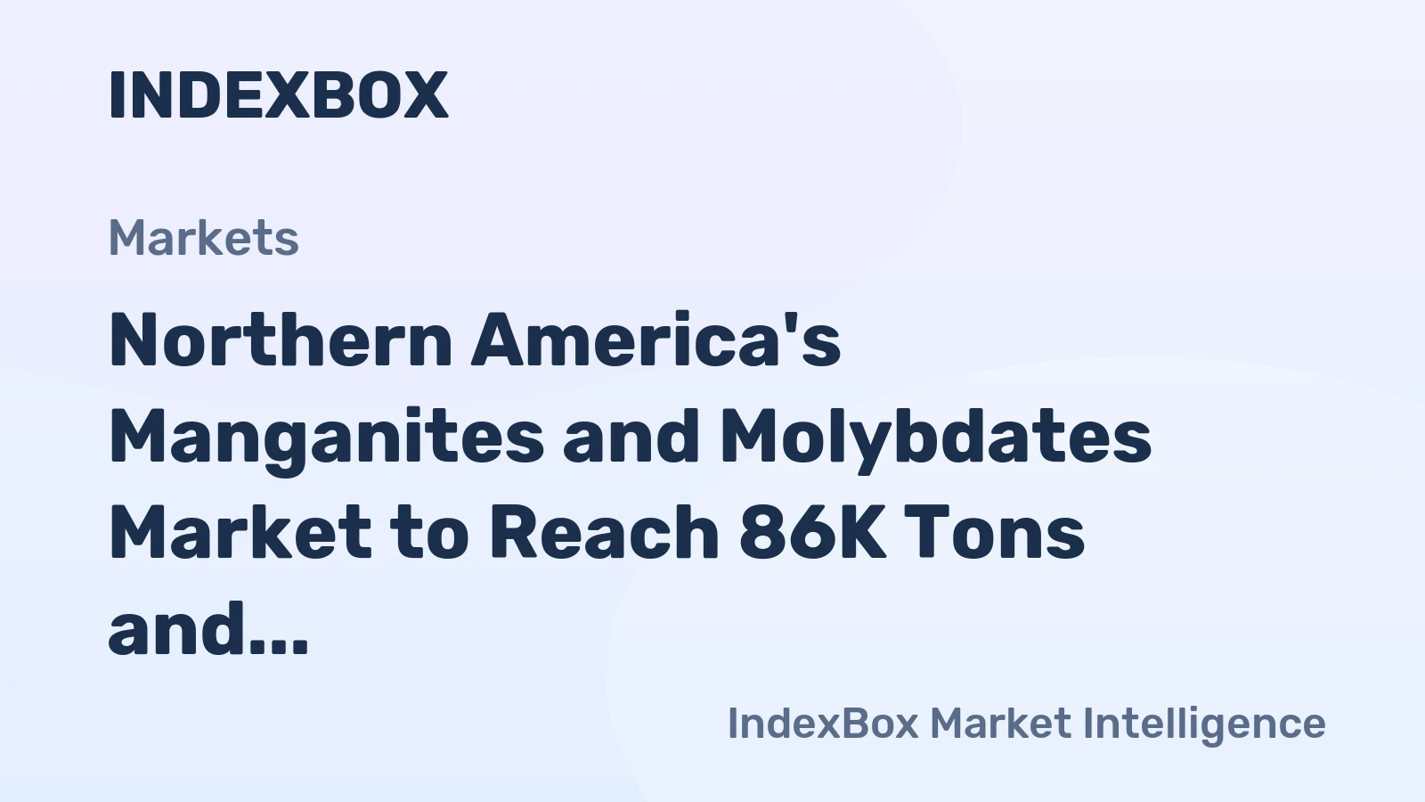Northern America's Manganites and Molybdates Market to Reach 86K Tons and $1.3B by 2035