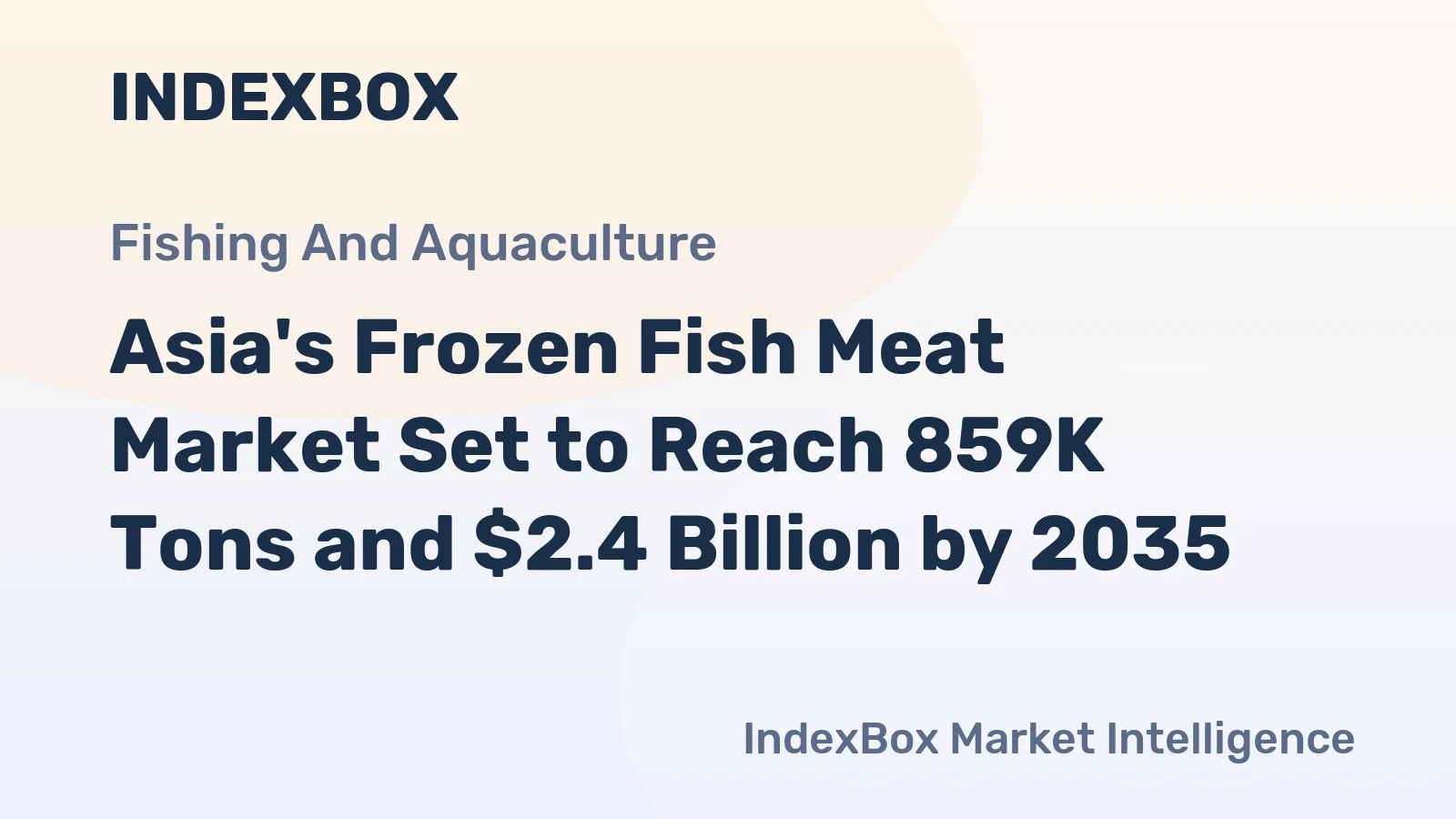 Asia's Frozen Fish Meat Market Set to Reach 859K Tons and $2.4 Billion by 2035