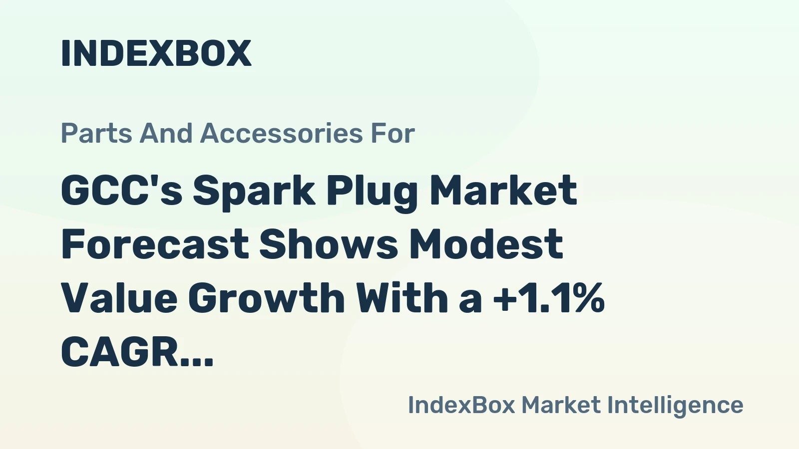 GCC's Spark Plug Market Forecast Shows Modest Value Growth With a +1.1% CAGR