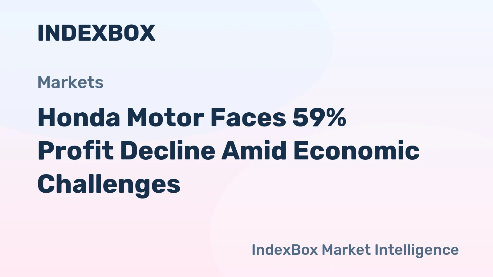 Honda Motor Faces 59% Profit Decline Amid Economic Challenges