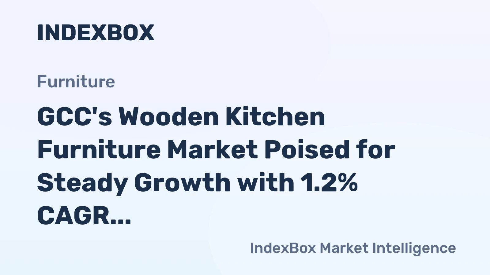 GCC's Wooden Kitchen Furniture Market Poised for Steady Growth with 1.2% CAGR Through 2035