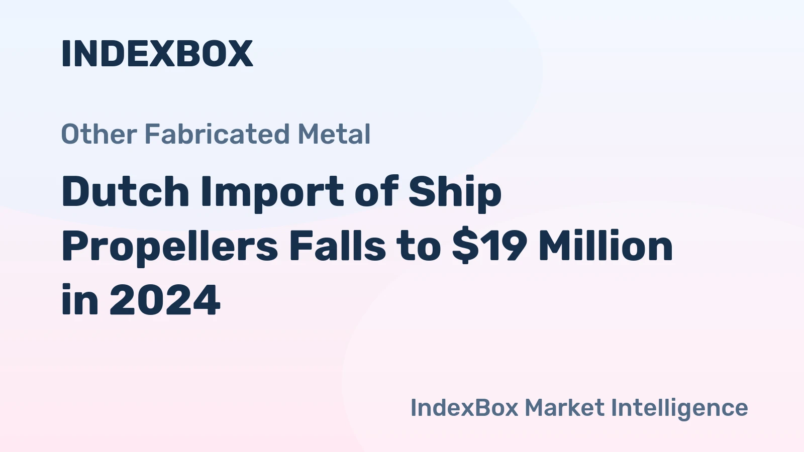 Dutch Import of Ship Propellers Falls to $19 Million in 2024