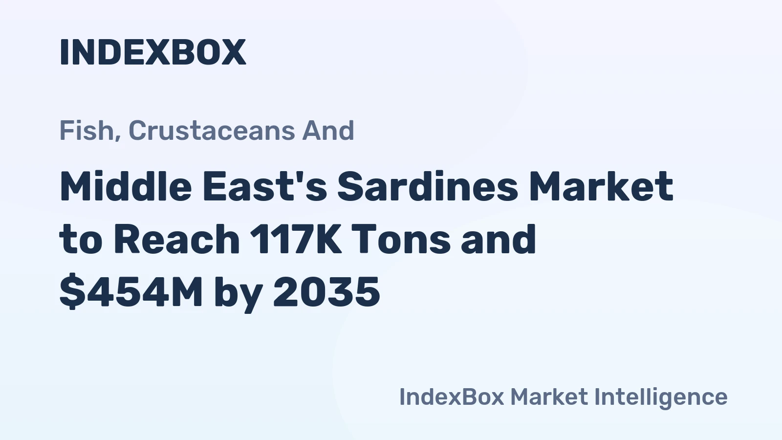 Middle East's Sardines Market to Reach 117K Tons and $454M by 2035