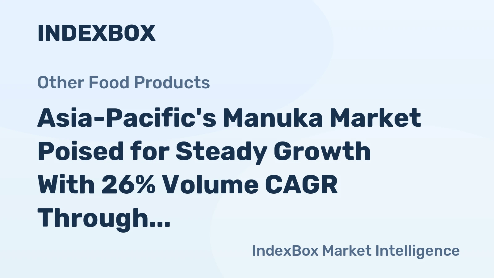 Asia-Pacific's Manuka Market Poised for Steady Growth With 26% Volume CAGR Through 2035